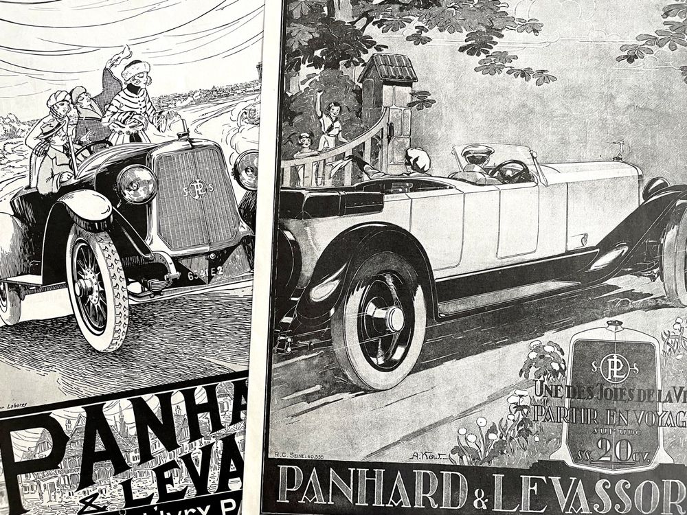 Panhard & Levassor Cars -1 Alte Werbungen/Publicités 1922/24 (Gebraucht ...