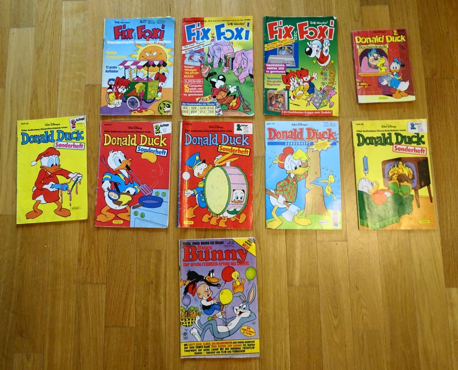 Comics Sammlung Fix & Foxi, Donald Duck, Bugs Bunny 80er (Gebraucht) in ...