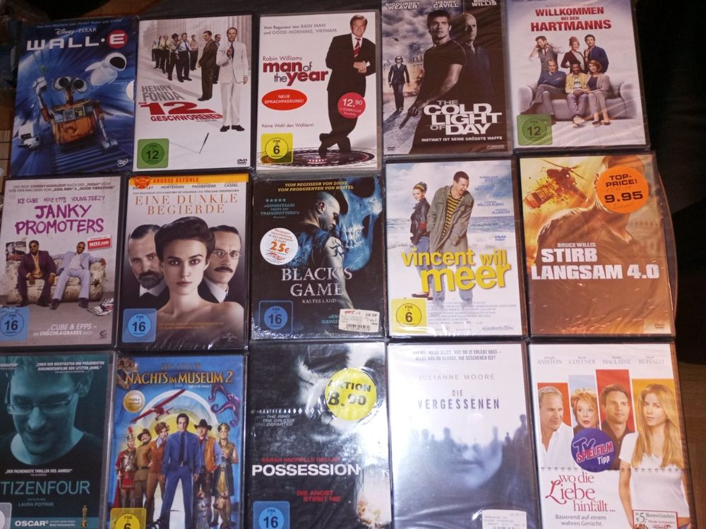 15 DVDs Originalverschweisst - Neu OVP (Gebraucht) in für CHF 2 – mit ...