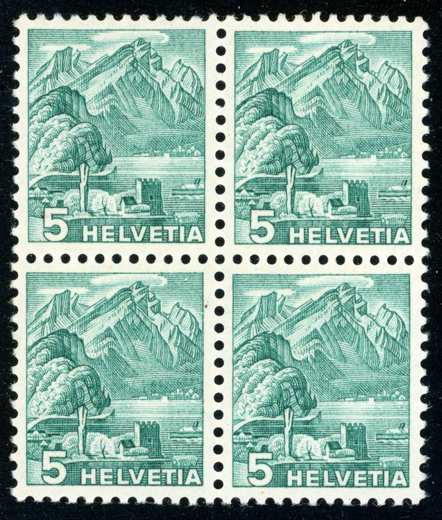 FWM Viererblock **: 202y, Landschaftsbilder, 1936 (Neu (gemäss Beschreibung)) in Goldswil für ...