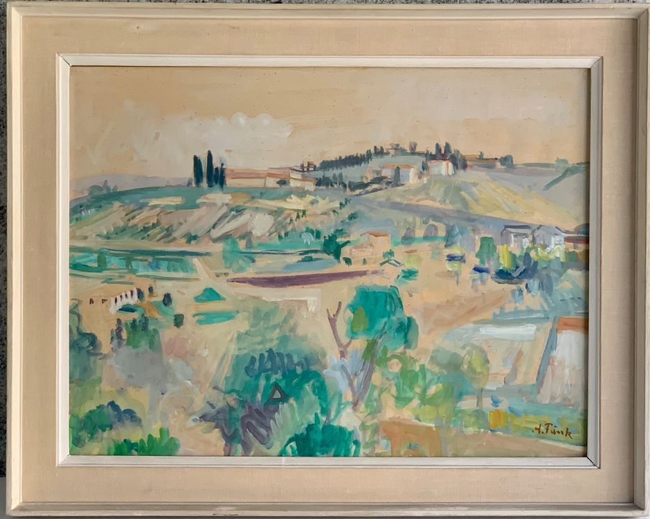 Adolf Funk (1903-1996) grosses Gouache (Gebraucht) in Root für CHF 85 – mit Lieferung auf ...