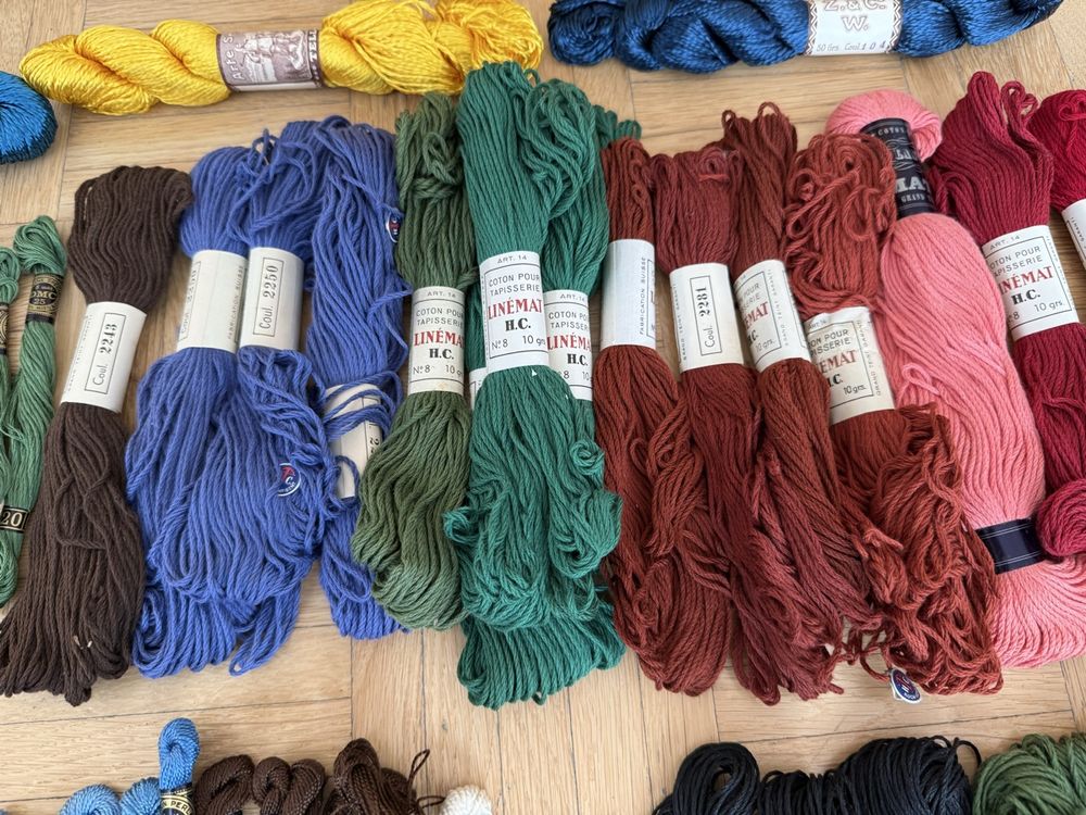 Konvolut Stick- & Häkelgarne – Leinen & Baumwolle – Vintage (Gebraucht ...