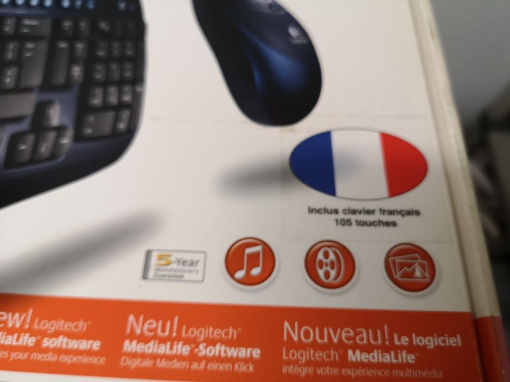 Cordless Desktop LX 500 Logitech Neu OVP Tastatur + Maus (Neu (gemäss ...