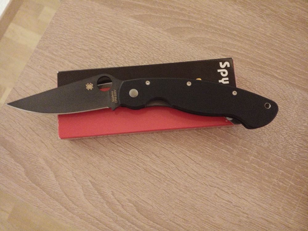 Spyderco Military Folder C36 Black CPM S30V Golden Colorado | Kaufen ...