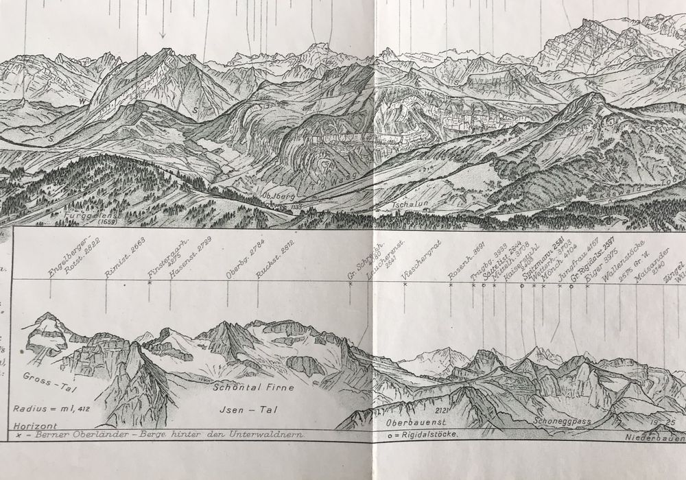 MYTHEN-PANORAMA VON ALBERT HEIM / HOFER ZÜRICH 1924 (Gebraucht) in ...