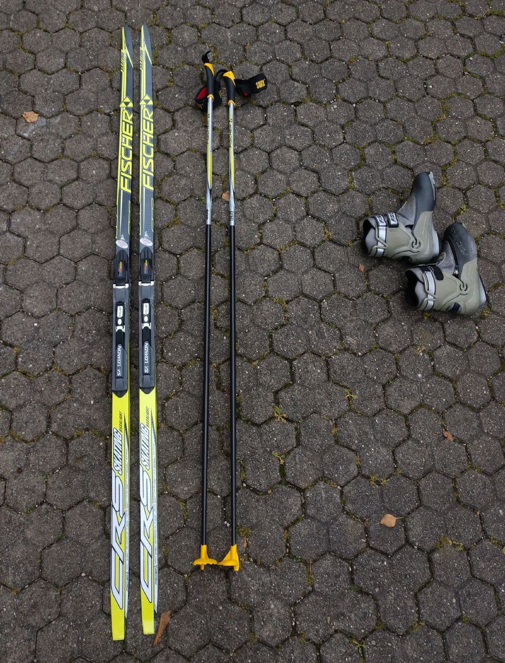 Langlaufski Fischer 187cm Stöcke Carbon Schuhe SNS Pilot 41 (Gebraucht) in Adliswill für CHF 490 ...