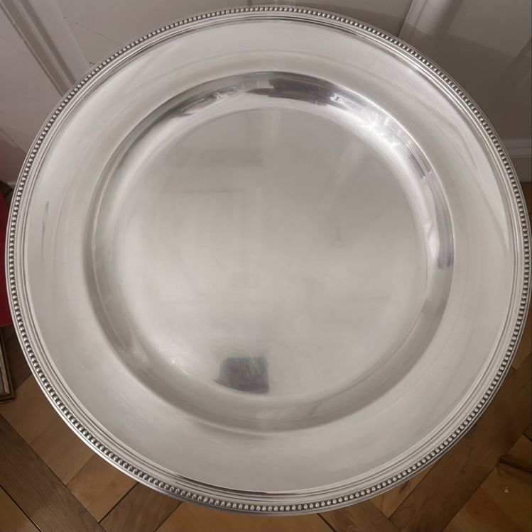 Christofle, très grand plat 40 cm modèle perle (Gebraucht) in Genève ...