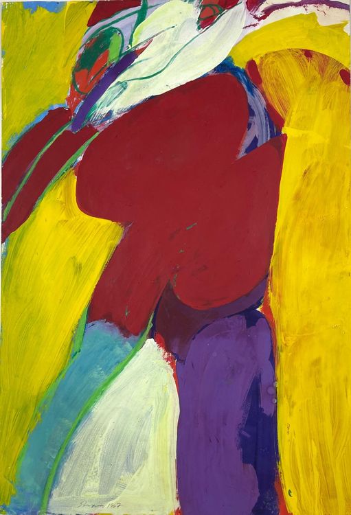 Shmuel Shapiro (1924-1983)grosse Gouache (Gebraucht) in Root für CHF 535 – mit Lieferung auf ...