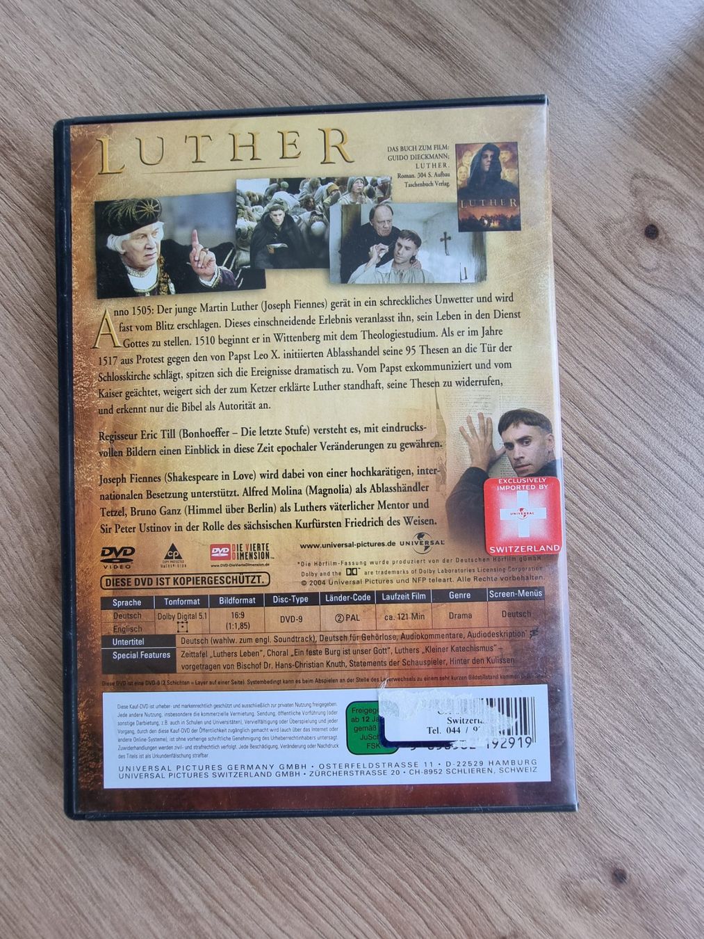 DVD "Luther" (Joseph Fiennes) (Gebraucht) in Winterthur für CHF 1 – mit ...