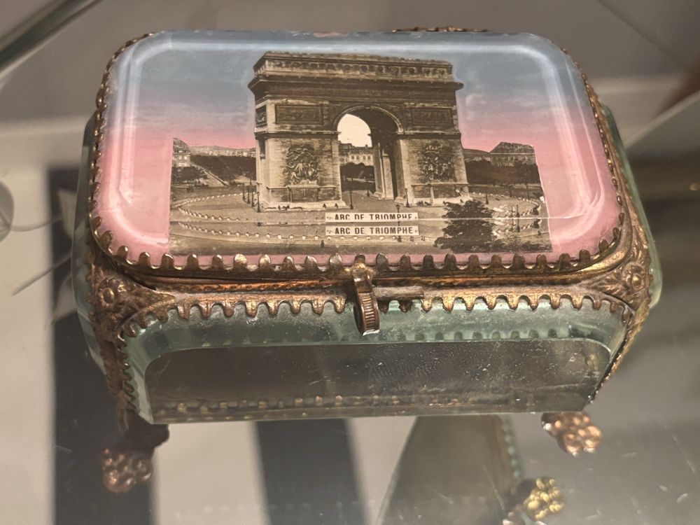 Antique Glass & Metal Trinket Box Arc de Triomphe (Gebraucht) in Bern für CHF 65 – mit Lieferung ...