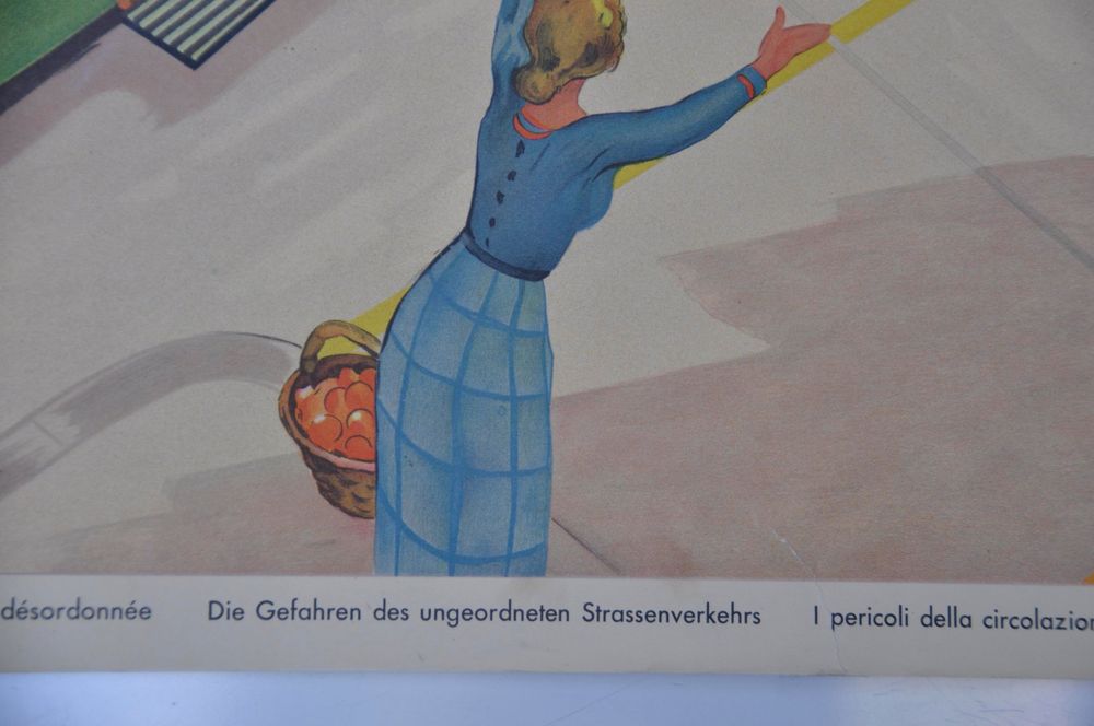 Schulwandbild Gefahren ungeordneter Strassenverkehr ACS 1952 | Kaufen ... Schulwandbild Gefahren ungeordneter Strassenverkehr ACS 1952 | Kaufen ...