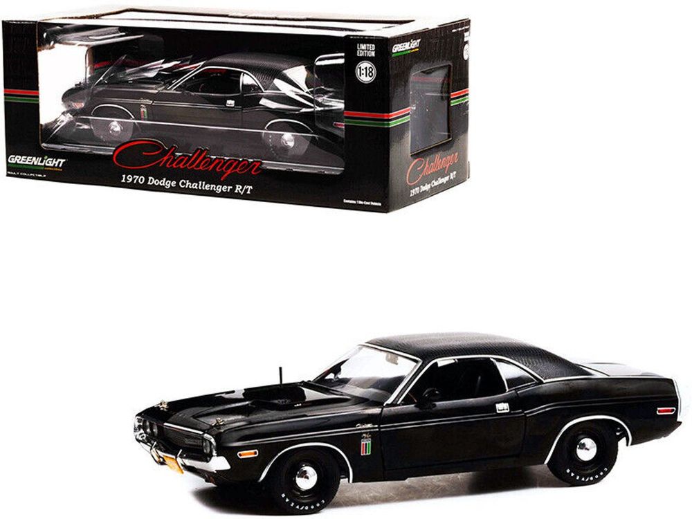 DODGE CHALLENGER R/T 426 HEMI BLACK GHOST 70 1:18 GREENLIGHT (Neu und ...