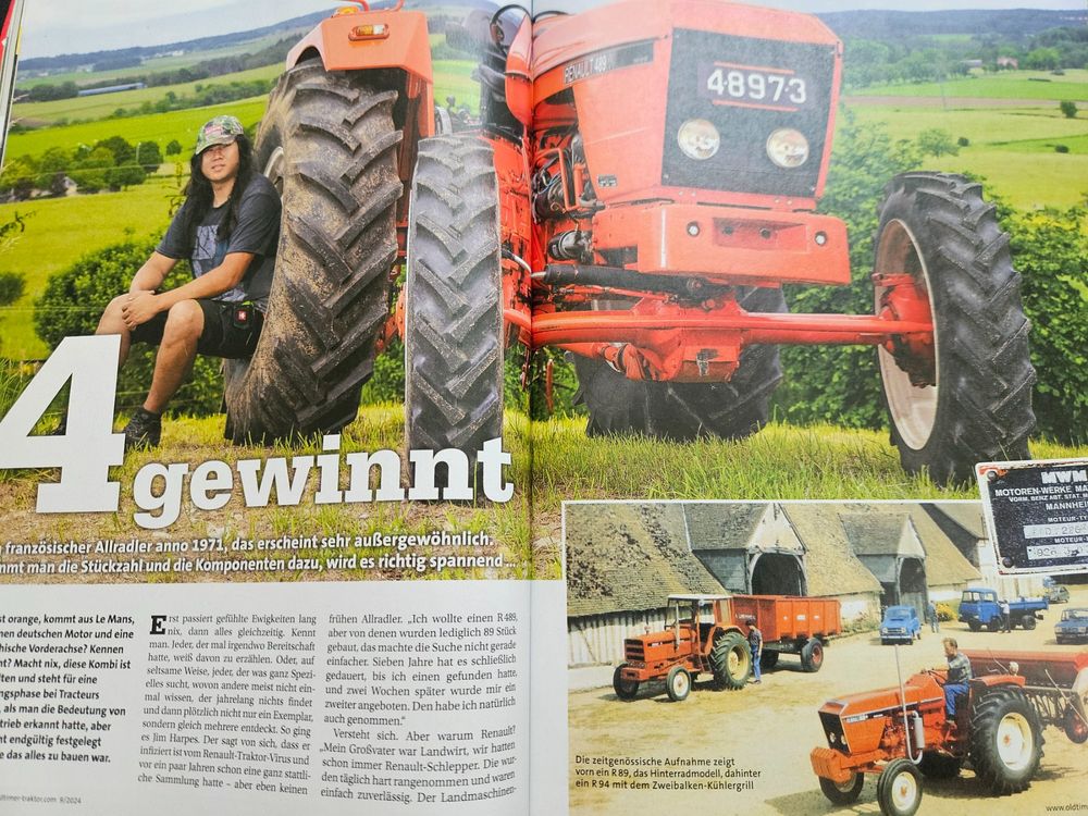 Oldtimer Traktor 9/24 Schlüter Renault 489 Fordson Eicher xx (Gebraucht ...