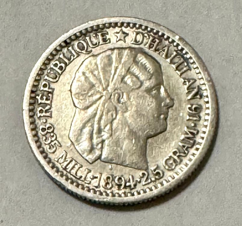 Haiti 10 Cents 1894 aUNC Silver coin (Gebraucht) in Zürich für CHF 16 ...