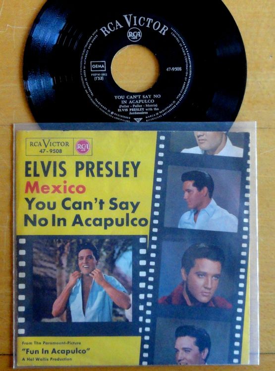 SI ELVIS PRESLEY mexico RCA 47-9508 1963 rar FILM- Cover | Kaufen auf ...