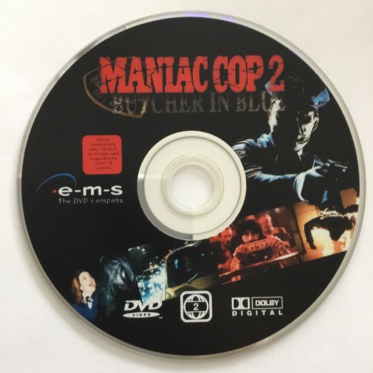 📀 Maniac Cop 2 Dvd Vergriffen nur Disc ohne Cover 📀 (Neu (gemäss ...