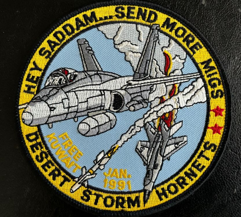 Patch / Abzeichen Desert Storm Irak-Krieg MIG 1991 (Neu (gemäss ...