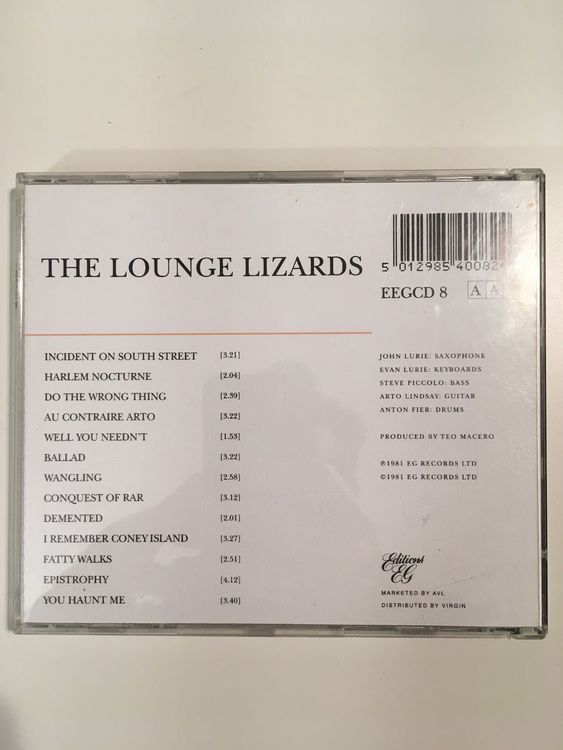 The Lounge Lizards – The Lounge Lizards CD (Gebraucht) in Luzern für ...
