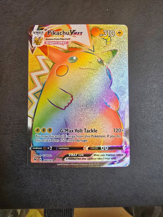 Pokemon Pikachu VMAX rainbow EN 188/185 (Gebraucht) in triesenberg für ...