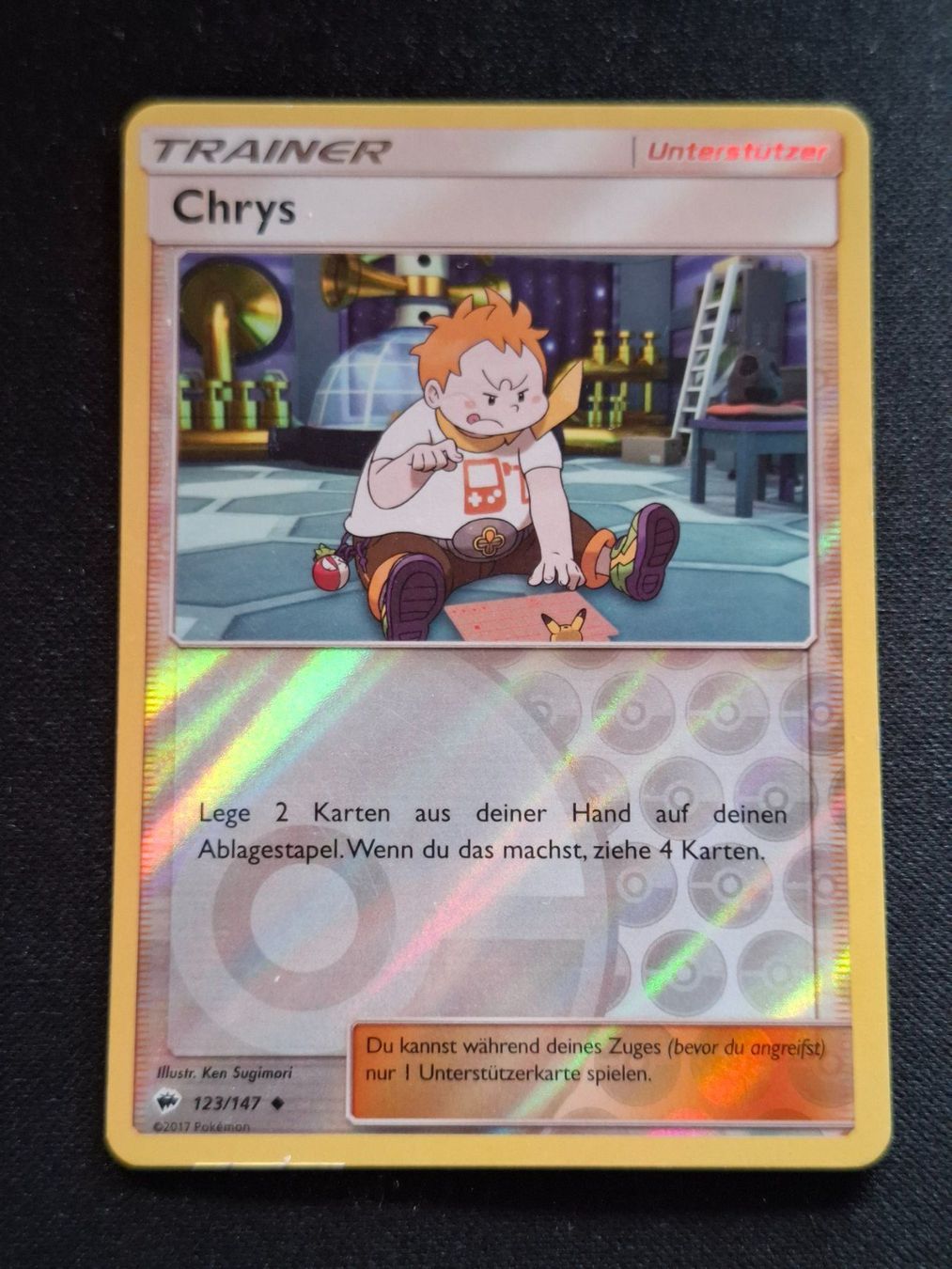 Pokemon Chrys Trainer Reverse 123/147 Nacht in Flammen (Gebraucht) in ...