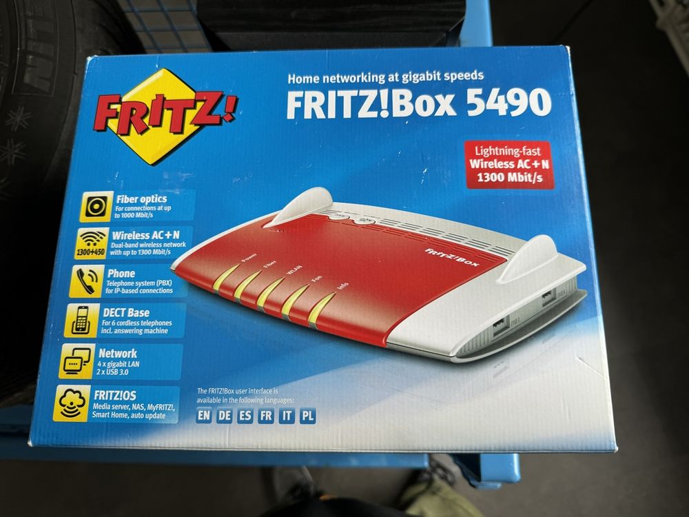 FRITZ!Box 5490 Glasfaser Modem Router WLAN AC+N Gigabit (Gebraucht) in Worb für CHF 35 – mit ...