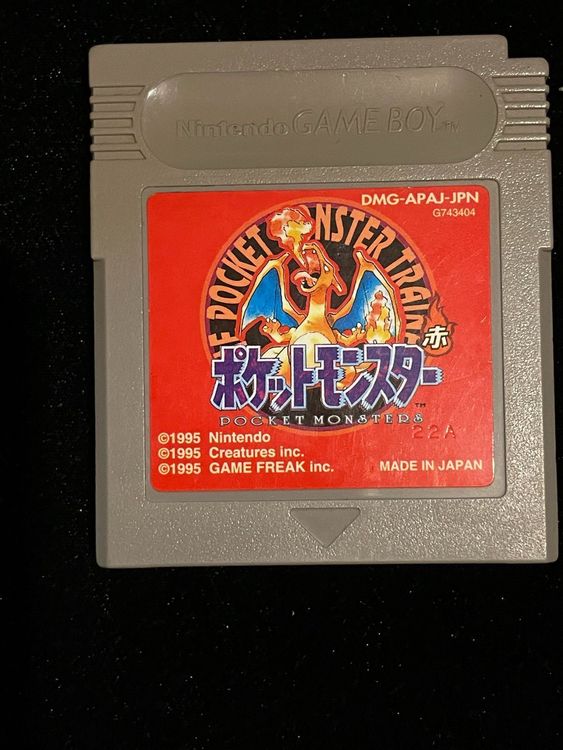 Pokémon Pocket Monsters Akai (Red) Nintendo GB Japan Import (D'occasion ...