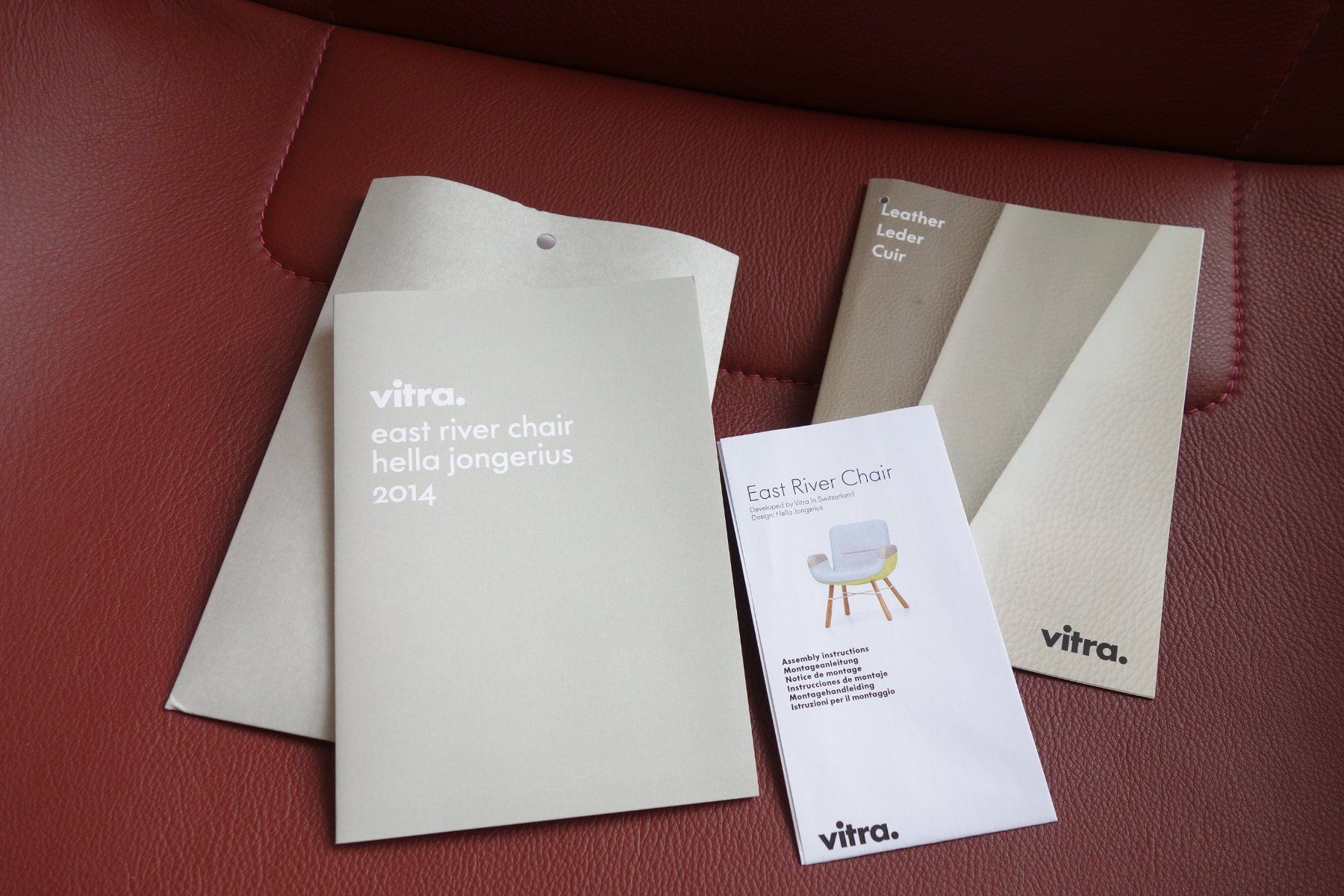 Vitra East River Chair Leder, Hella Jongerius (Neuf (Voir description ...