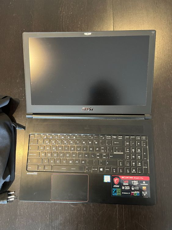 Gaming Laptop MSI GS63VR 7RG Stealth Pro BROKEN! (Defekt) in Ecuvillens ...
