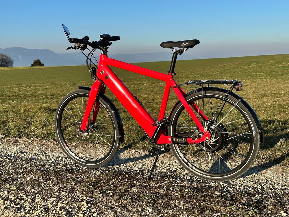 Stromer ST1 E-Bike Rot, Gepäckträger, Top Zustand! 45 km/h. | Kaufen auf Ricardo