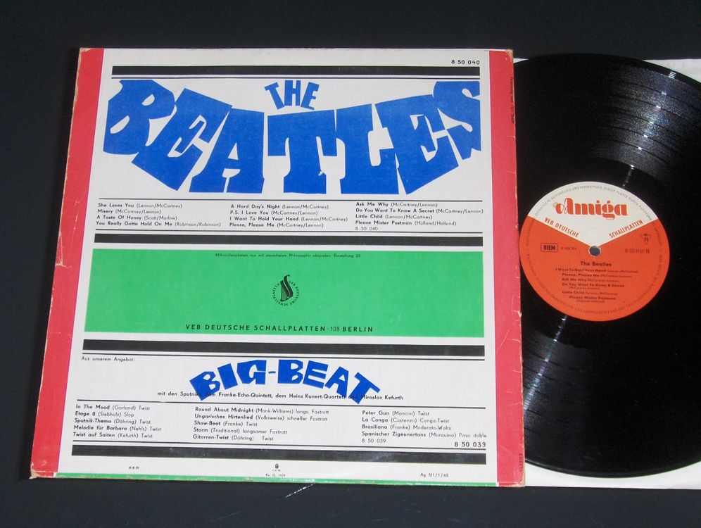 THE BEATLES - Same - Original 1965 DDR AMIGA LP | Kaufen auf Ricardo