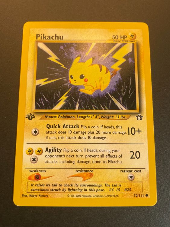 PIKACHU 70/110 1 EDITION NEO GENESIS (Gebraucht) in Zürich für CHF 20 ...