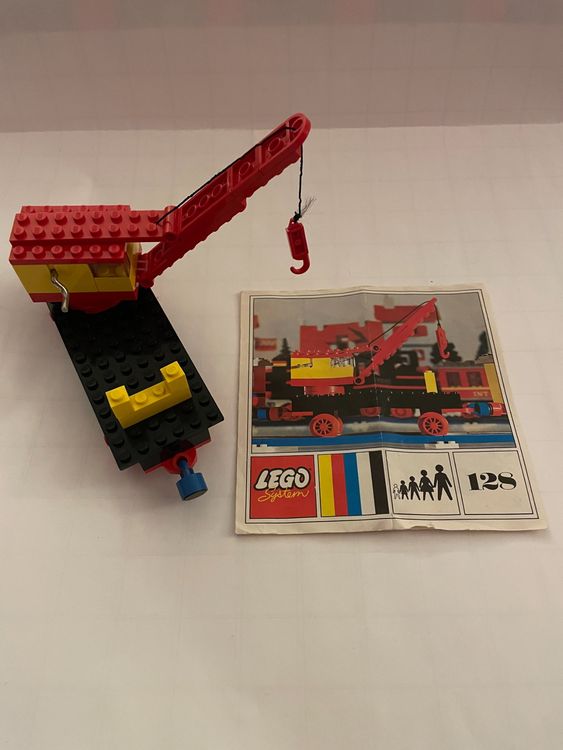LEGO Eisenbahn Kran 128 Vintage Set mit Anleitung (Gebraucht) in Bern ...