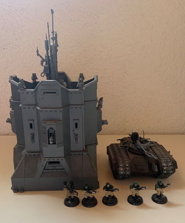 Warhammer 40k fort + cadian tank & warriors (Gebraucht) in Valeyres ...