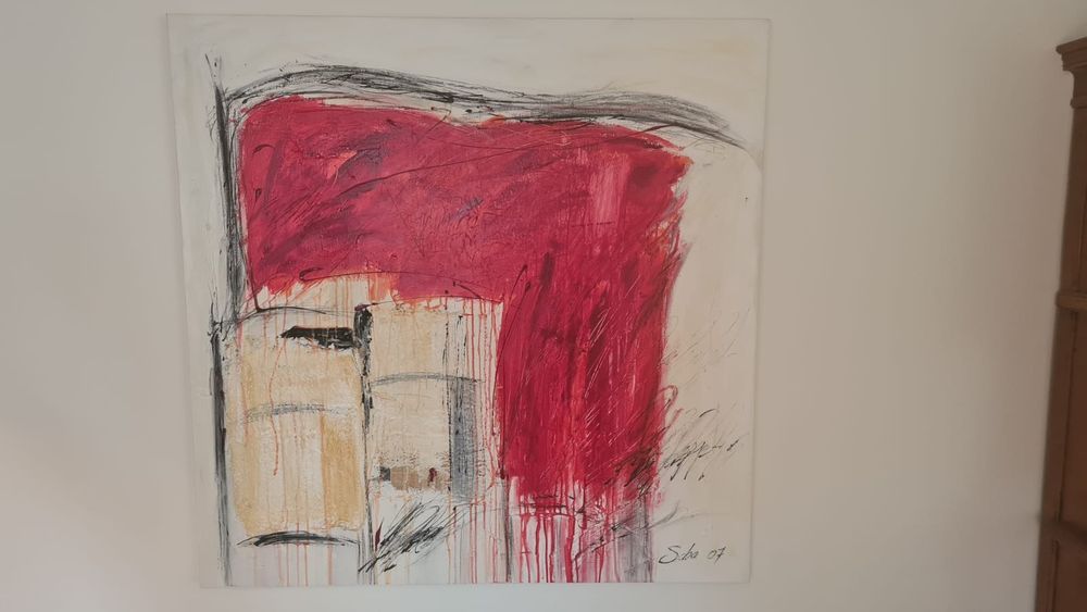 Acrylbild auf Leinwand Charyan von Saba Steck, signiert 2007 (Gebraucht ...