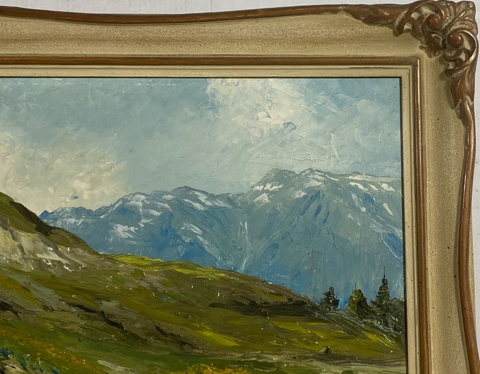 Schweizer Schule Gemälde Monogrammiert | Kaufen auf Ricardo