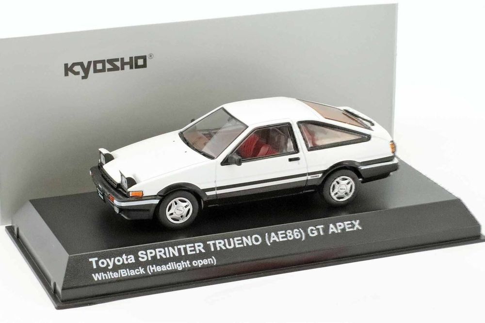 Toyota Sprinter Trueno AE86 1983-1987 weiss / schwarz 1:43 (Neu und originalverpackt) in ...
