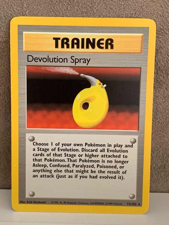 Devolution Spray Rare ENG Base Set Pokemon 72/102 | Kaufen auf Ricardo