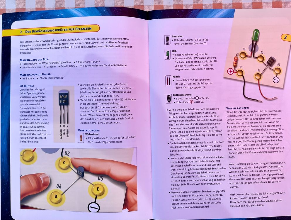 Elektronik Experimentier Box für Kinder ab 10+ Jahren (Gebraucht) in Biel/Bienne für CHF 1 – mit ...