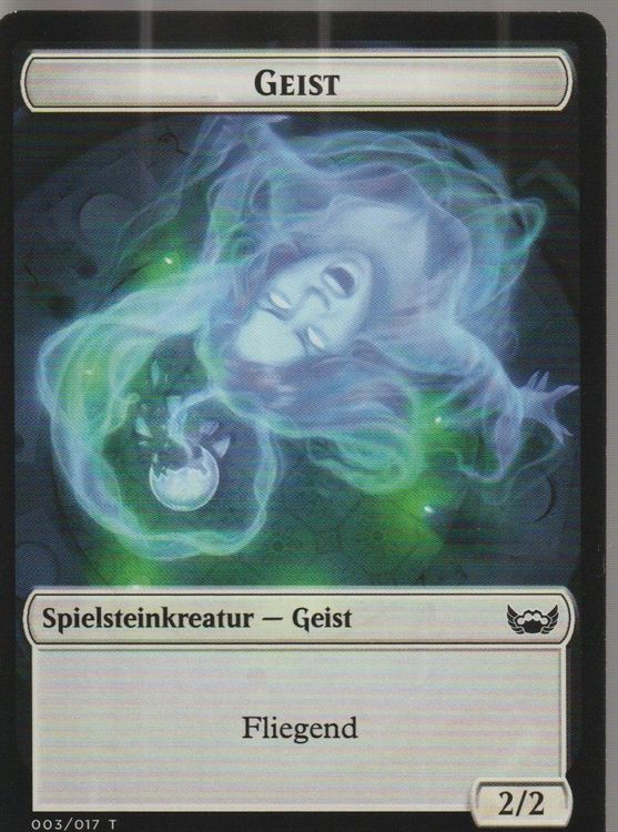 TCG Magic The Gathering MTG De SNC Token 003 Geist (Neu (gemäss ...
