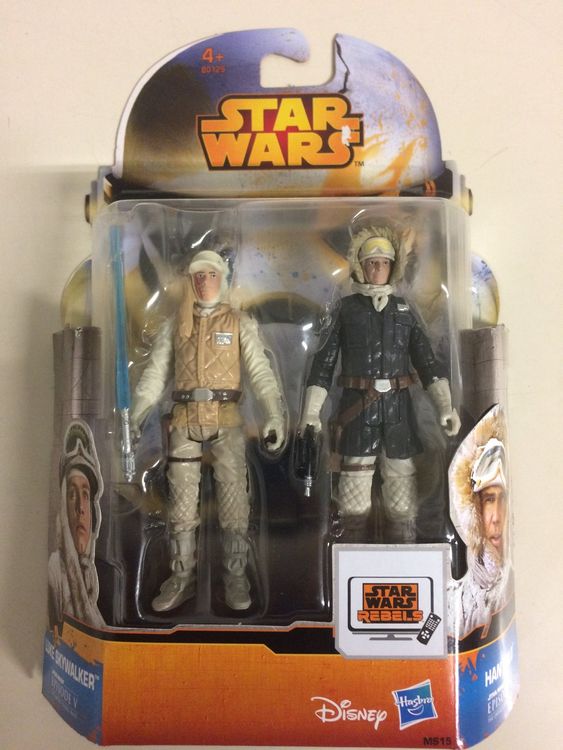 LUKE SKYWALKER - HAN SOLO HOTH 9 cm STAR WARS ACTION FIGURE (Neu und ...