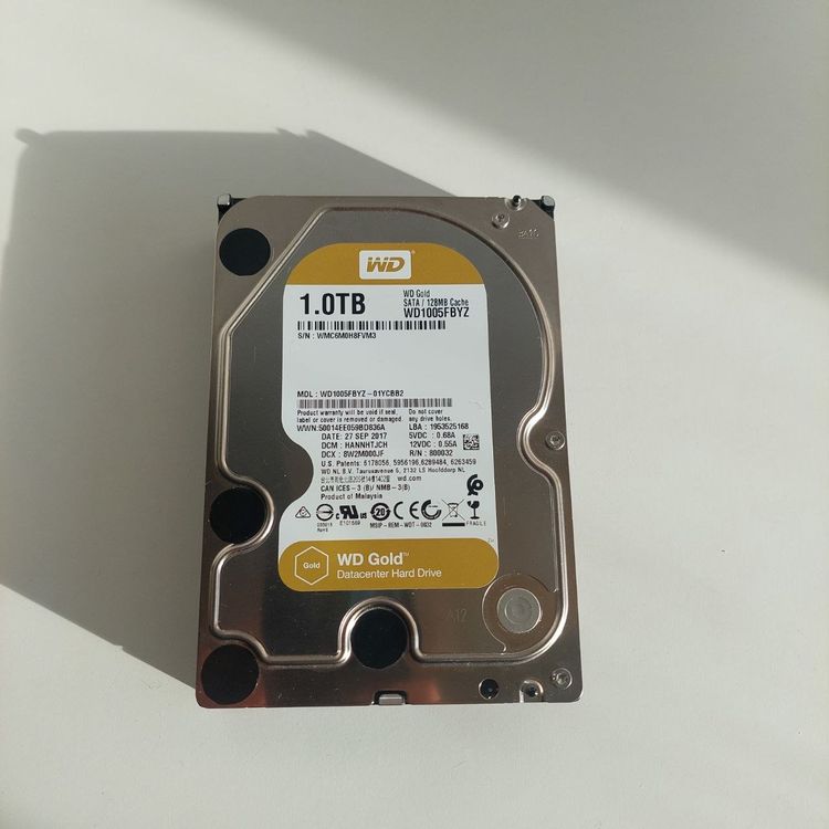 Western Digital Gold HardDisk, 1 OTB, WD1005FBYZ (Gebraucht) in ...