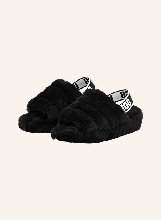 UGG FLUFF YEAH Slides Schwarz Gr41 NEU (Neu (gemäss Beschreibung)) in ...