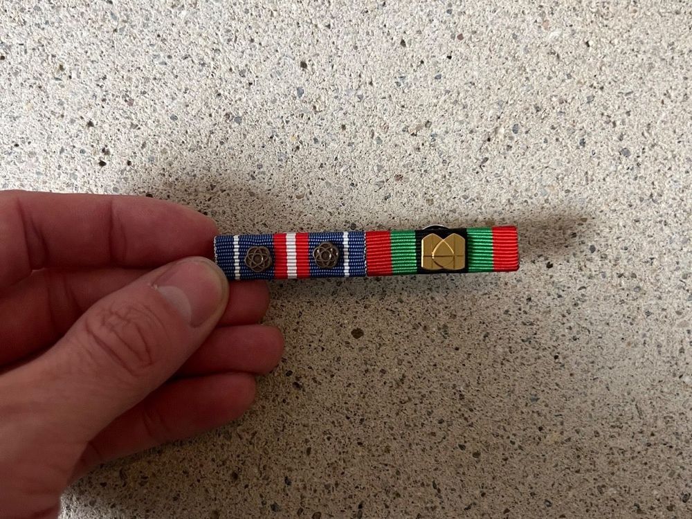 Schweizer Armee Ribbon: Militärsport 2 & 250 Diensttage (Neu (gemäss ...