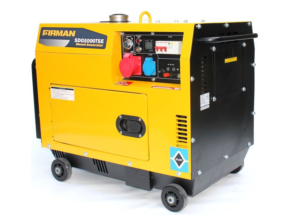 Firman SDG5000TSE - Diesel Generator mit 4500 Watt 3-Phasen (Neu und ...