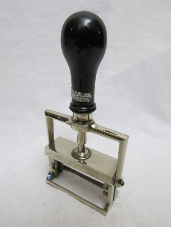 Fund Alt Selten Patina Rar Kurios Vintage Stempel St. Moritz (Gebraucht ...