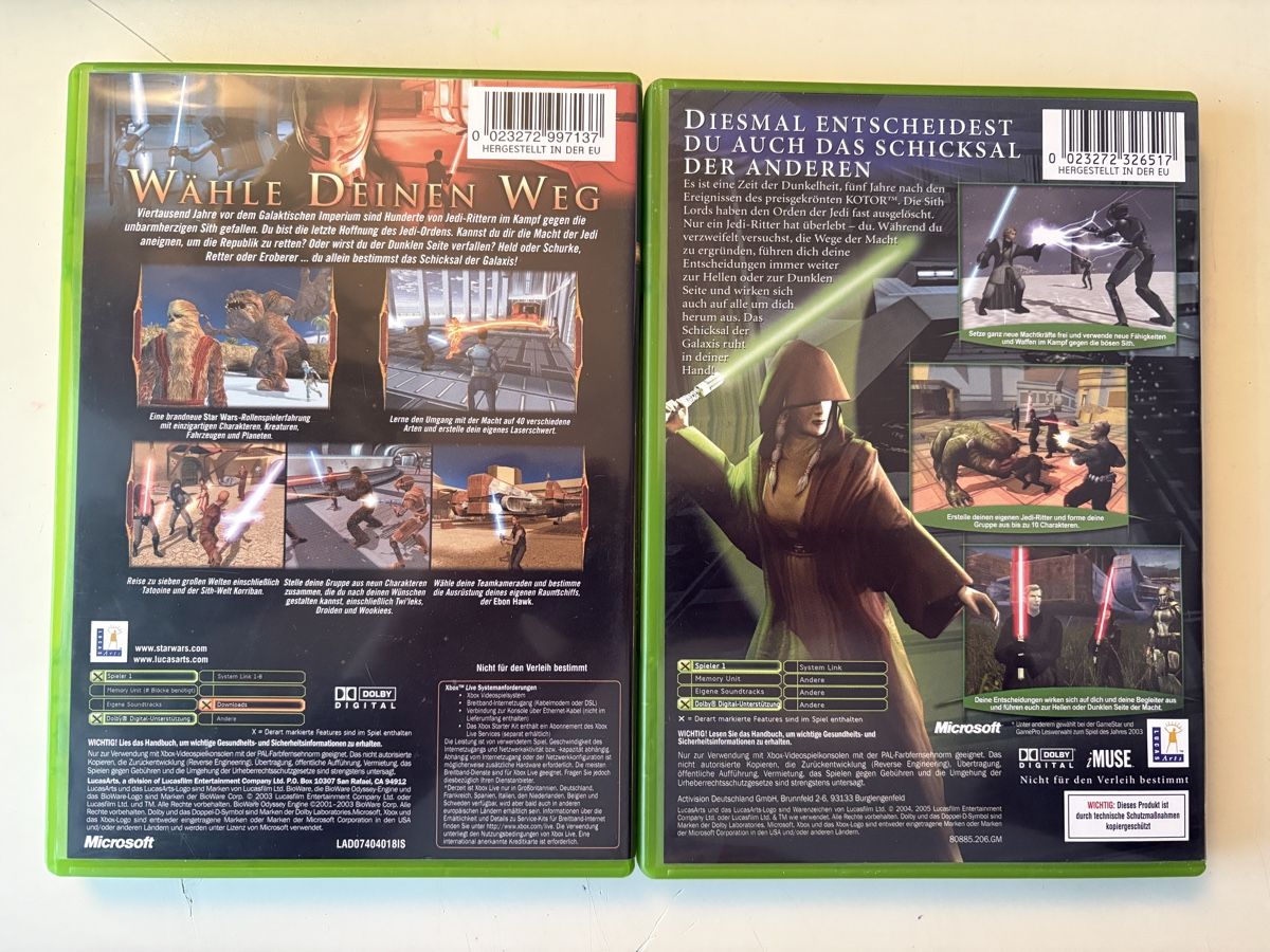 Star Wars: Knights of the Old Republic 1 & 2 - Xbox Classic (Gebraucht ...