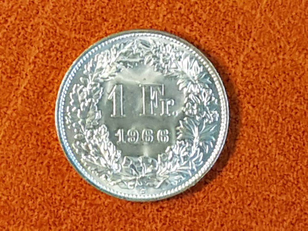 1 Franken 1966 Silber kaum zirkuliert | Kaufen auf Ricardo