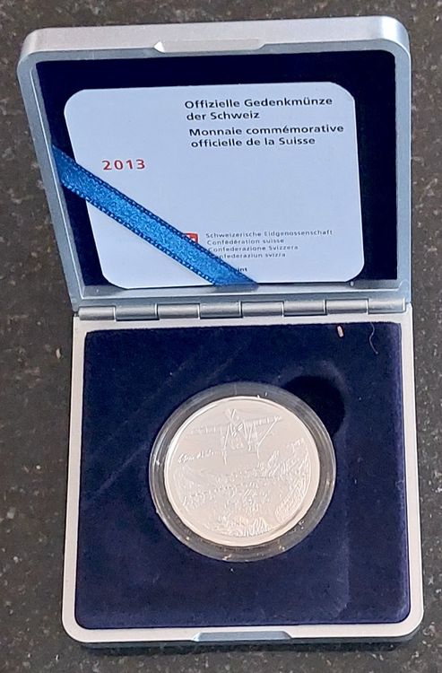 20 Franken 2013 Silber pp Erster Alpenüberflug 1913 Box (Neu (gemäss ...