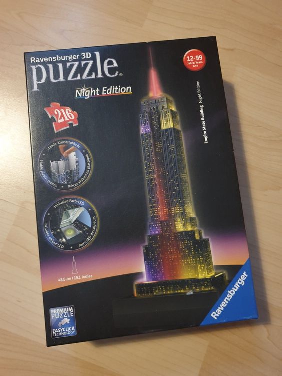 3D Puzzle Night Edition Empire State Building (Gebraucht) in Muhen für ...