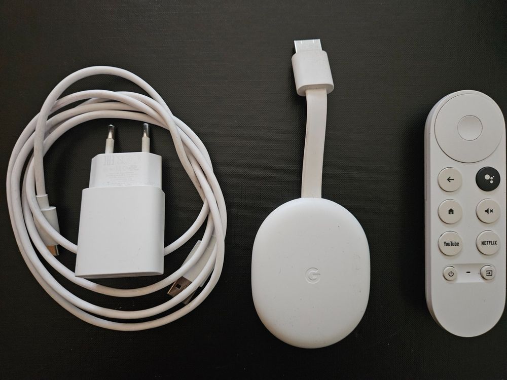 Google Chromecast mit Google TV 4K inkl. Kabel und Stecker (Gebraucht ...